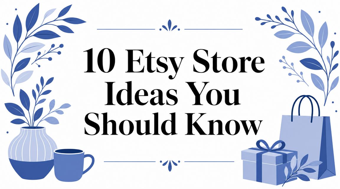 10 Etsy Store Ideas You Should Know